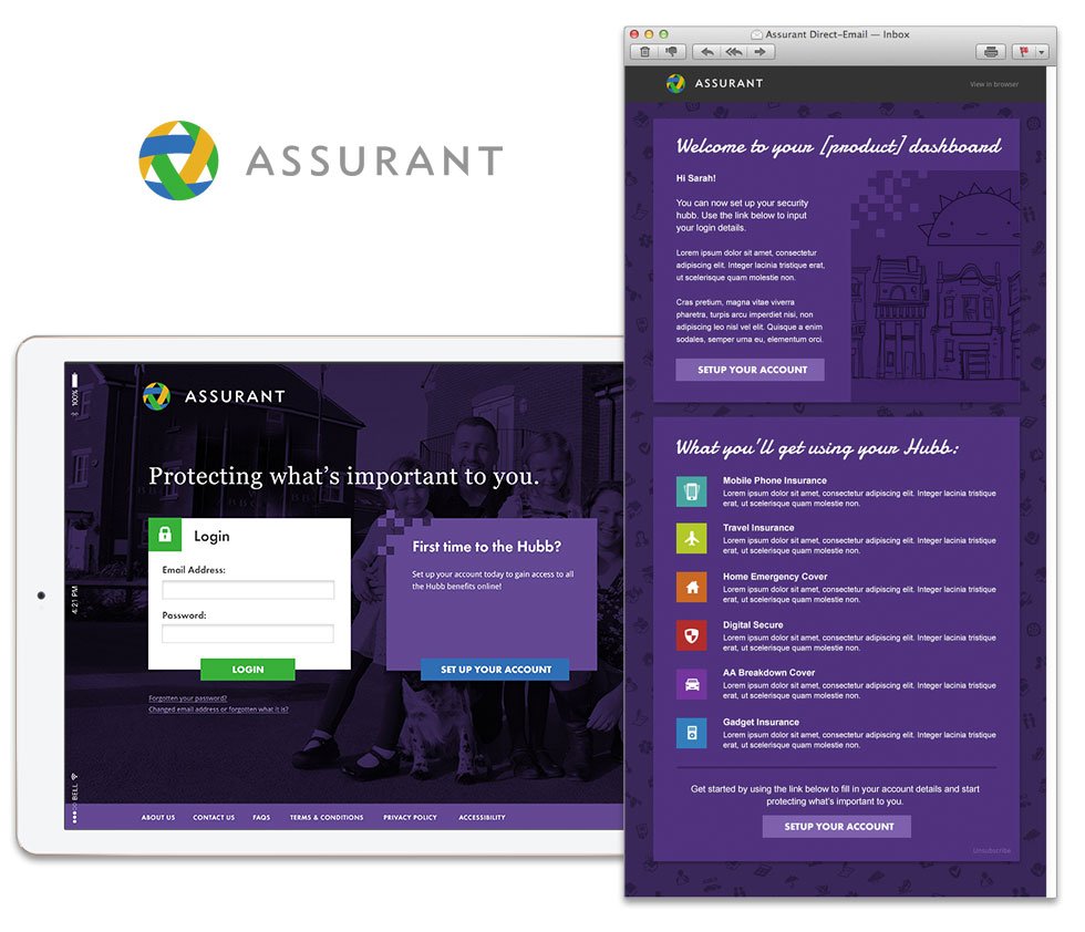 Assurant Website Designs | Liquidlizard.co.uk - Portfolio of Dave Ashby